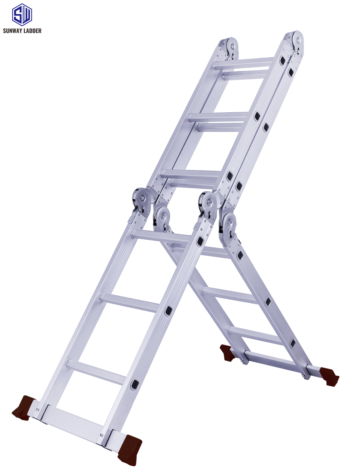 3.6m hot sales aluminum 4x3 extension ladder from China - Buy multi ...