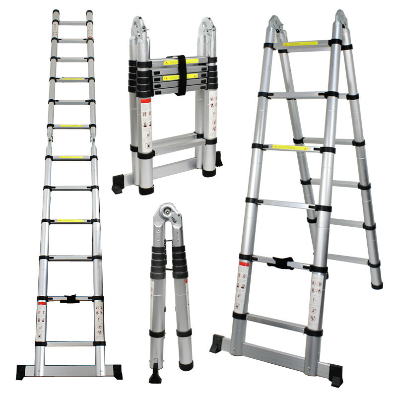 buy youngman 4.4m aluminum telescopic a frame loft ladder - Buy ...