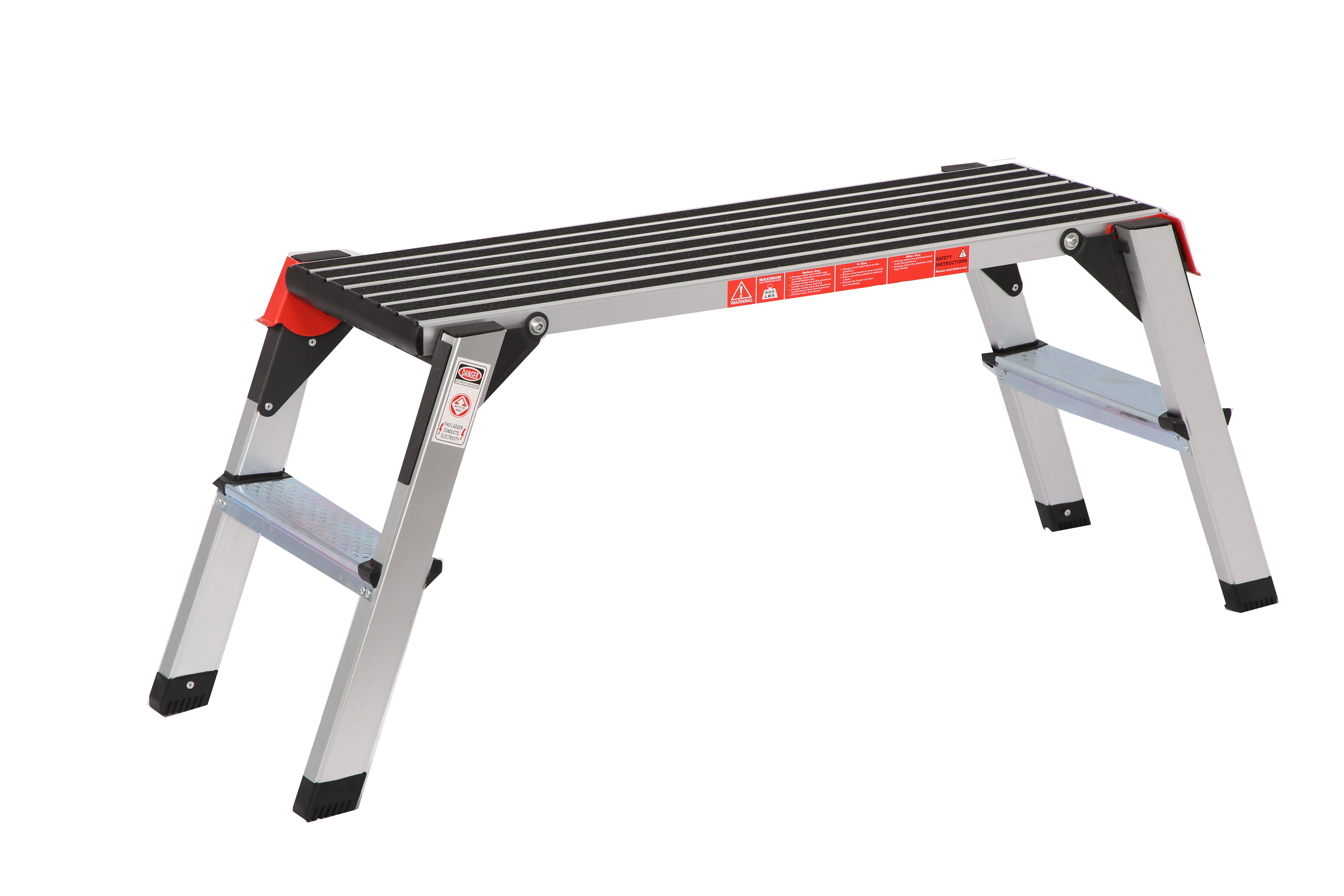 Folding aluminium work platform portable work bench drywall stool ...