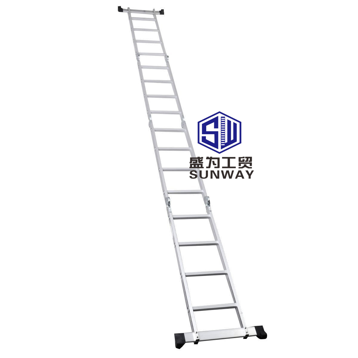 Multi-function combination aluminium profile ladder for folding ladder ...