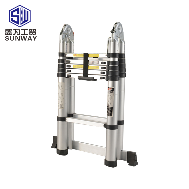 Extension step aluminum multipurpose telescopic a frame ladder 3.8m ...