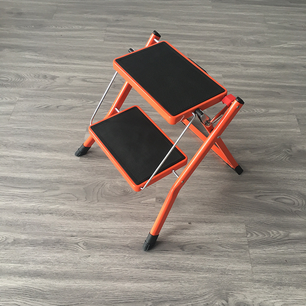 Wide pedal lightweight step stool folding step ladder 2 step stairs ...