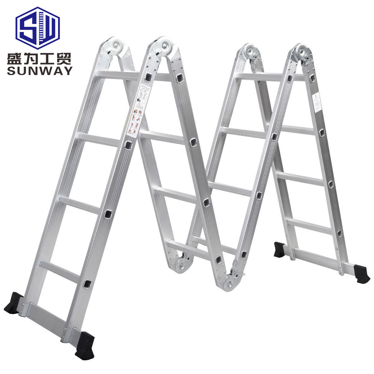 aluminum strengthened fold up ladder for more safe - Buy fold up ladder ...