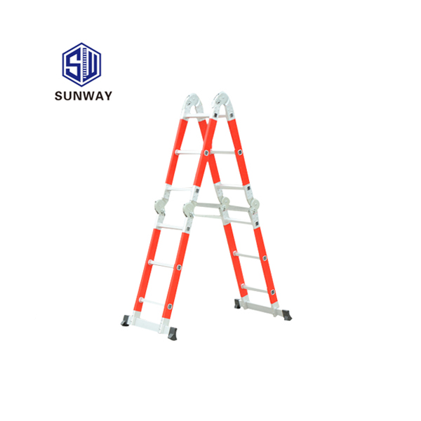 fiberglass multipurpose 4*5 step industrial platform folding ladder ...