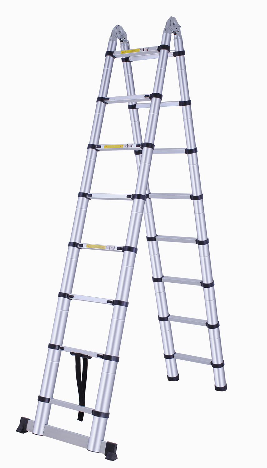 Double aluminum telescopic ladder with hinge - Buy telescoping ladder ...